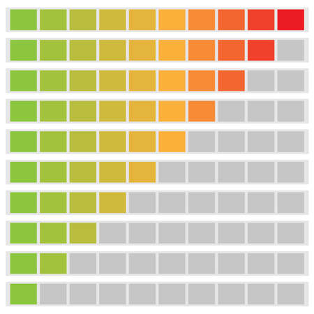 Vector of Progress bar. Steps, phases, - ID:1-182897392 - Royalty Free ...