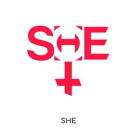 Vector of she logo isolated on white - ID:101120408 - Royalty Free ...