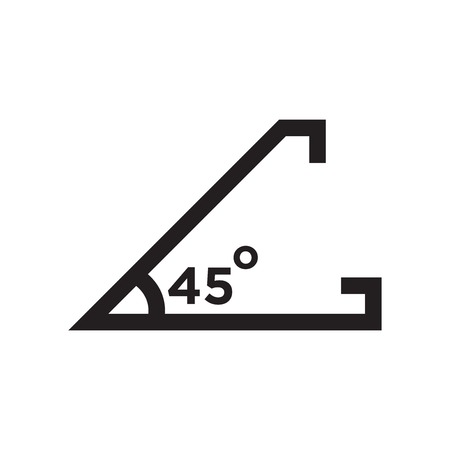 Vector of Acute angle of 45 degrees icon - ID:106947064 - Royalty Free ...