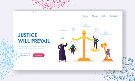 Vector of Justice will Prevail Landing - ID:1-121234210 - Royalty Free ...