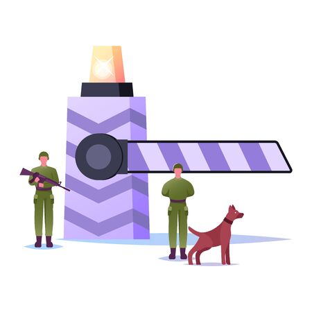 Vector of Border Guard Characters with - ID:1-149234492 - Royalty Free ...