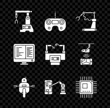 Vector of Set Assembly line, Remote - ID:1-173711207 - Royalty Free Image - Stocklib