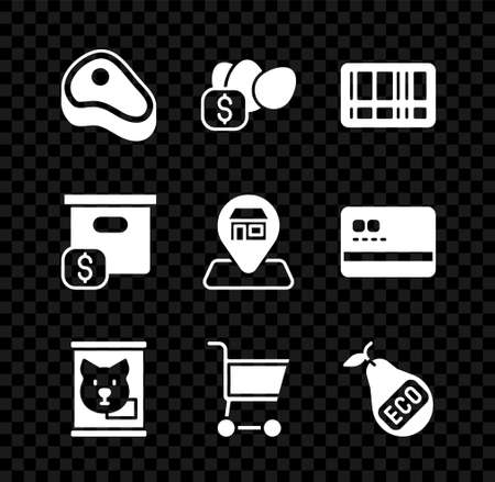 Vector of Set Steak meat, Price tag for - ID:1-174834432 - Royalty Free ...