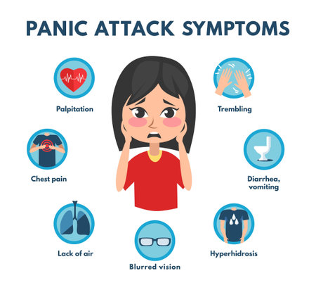 Vector of Common panic attack symptoms - ID:1-147415616 - Royalty Free ...