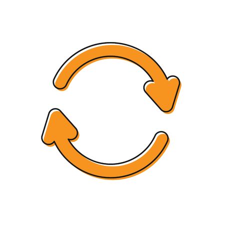 Vector of Orange Refresh icon isolated - ID:1-146038310 - Royalty Free ...