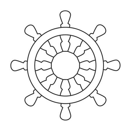 Ship Wheel Coloring Pages