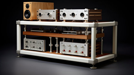 Photo de metal audio equipment rack - ID:1-232664525 - image libre de ...