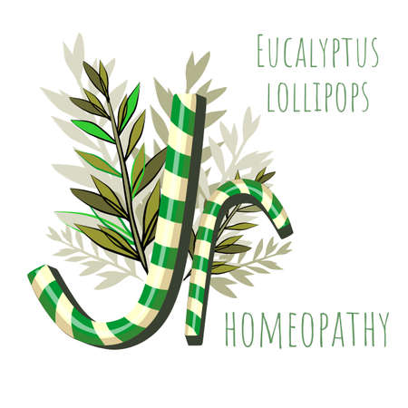 Herbal medicine for eco-friendly treatment. Healthy immunity. Lollipop ...