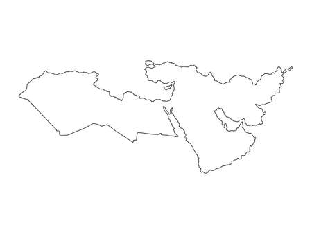 Middle East Map Vector