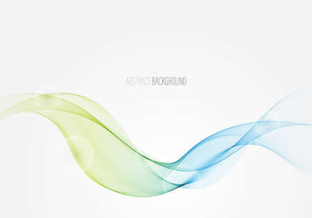 Abstract wave design element Green and blue wave background - Stock ...