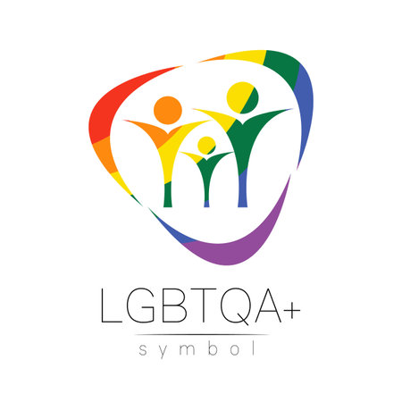 Vector of LGBTQA family symbol. Pride - ID:151998003 - Royalty Free ...