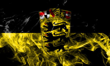 Baden Wurttemberg smoke flag, Germany stateの素材 [FY310121371220] | ストック ...
