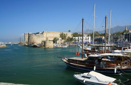 The harbour of Keryneia, Cyprusの写真素材 [40002425821]｜毎月1点無料（フリー）のストックフォト ...