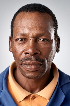 Photo of Portrait of real black african - ID:65424401 - Royalty Free ...