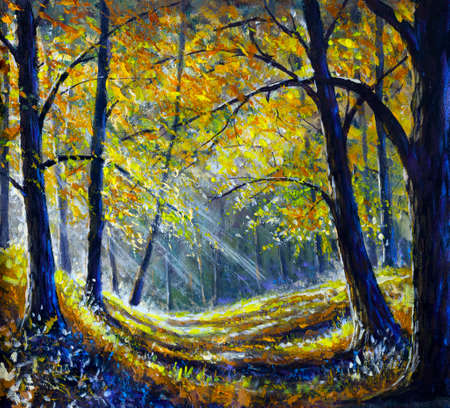 Sunny park forest paintings monet painting claude impressionism paint ...