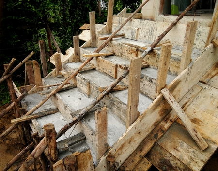 reinforced concrete ladder structure from shutter broadの写真素材 ...