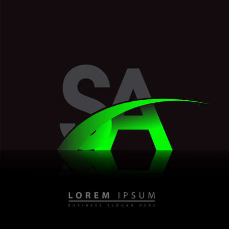 Vector of initial letter SA company name - ID:1-158626944 - Royalty ...