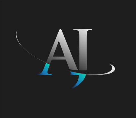 Photo of AJ initial logo company name - ID:163192069 - Royalty Free ...
