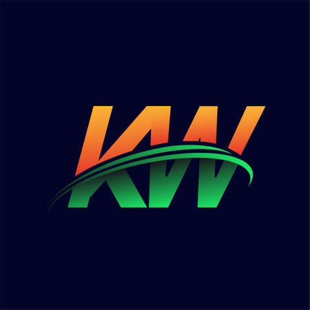 Vector of initial logo KW company name - ID:1-164068000 - Royalty Free ...