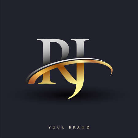 Vector of RJ initial logo company name - ID:165100592 - Royalty Free ...