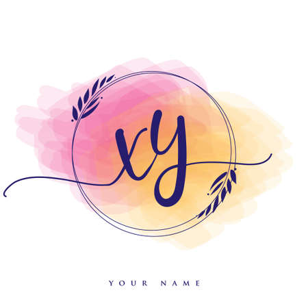 Vector of XY Initial handwriting logo. - ID:1-167440492 - Royalty Free ...