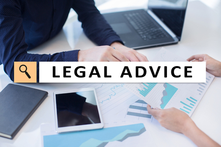 Legal advice ext on virtual screen. Consulting. Attorney at law. lawyer ...