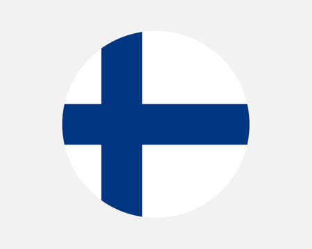 Vector of Finland Round Country Flag. - ID:180051572 - Royalty Free ...