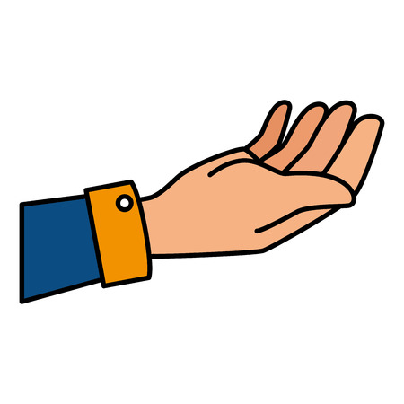 human hand receiving icon vector illustration design: Royalty-free ...