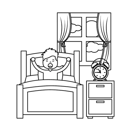 Get Up In The Morning Clipart Black And White