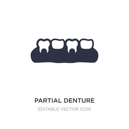 Vector of partial denture icon on white - ID:1-135301861 - Royalty Free ...
