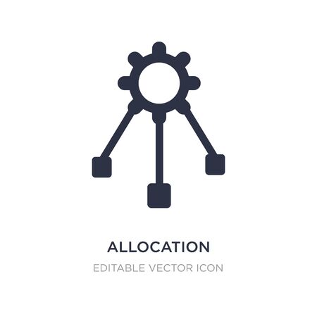 Vector of allocation icon on white - ID:1-135300402 - Royalty Free ...