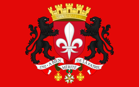 Photo of Flag of Lille is a city in the - ID:1-56243850 - Royalty Free ...