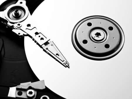 Detail of a magnetic computer hard disk - Stock Image - Everypixel