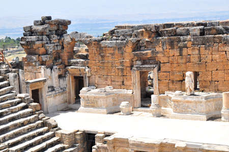 Hierapolis was the ancient city on top of the famous Pamukkale hot ...