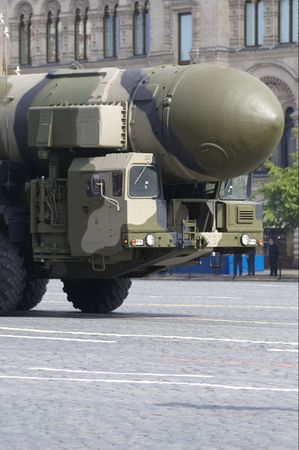 Mobile nuclear intercontinental ballistic missile RT-2PM Topol. Moscow ...