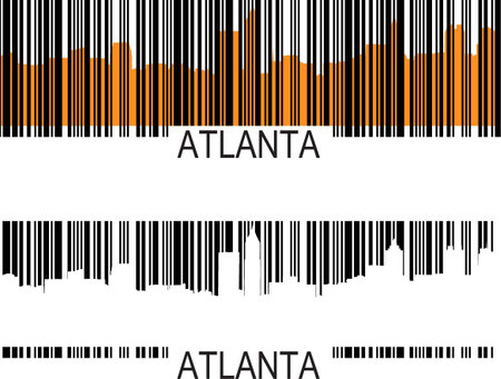 atlanta barcode - Stock Image - Everypixel