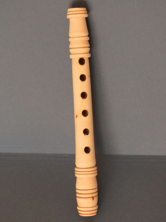 wooden flute recorder with six finger-holes - Stock Image - Everypixel