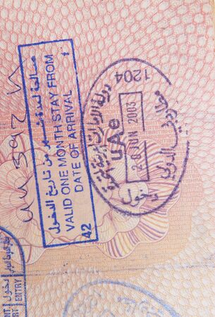 Entry visa for the United Arab Emirates - Stock Image - Everypixel