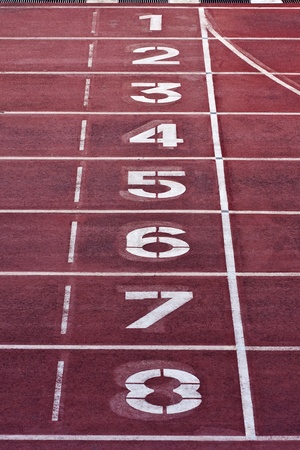 New paint number on Running Track - Stock Image - Everypixel
