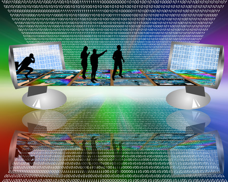 Internet forms a virtual bridge by which people can communicate with ...